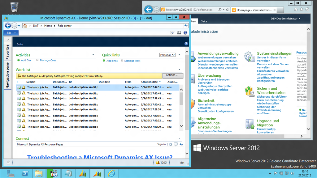 Experience on Installing AX 2012 on Server 2012 RC | ErpCoder