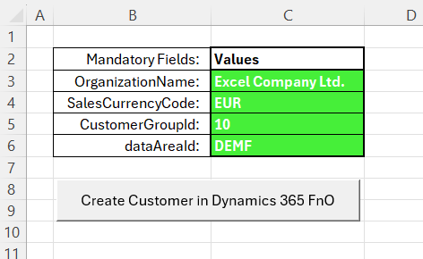 Insert Dynamics 365 FSCM OData via Excel VBA | ErpCoder